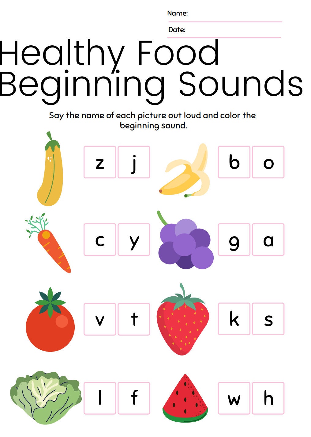 Healthy Habits Kindergarten Worksheets - Etsy