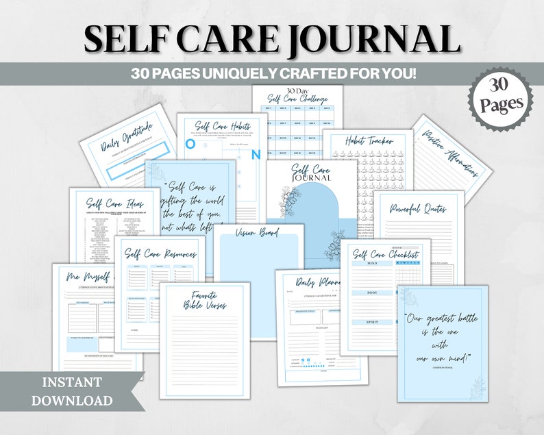 Self Care, Self Love & Self Confidence Journal Gratitude, Affirmations ...