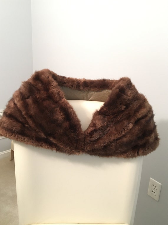 1950’s Mink Stole, Vintage, Antique Mink Caplet, Mink… - Gem