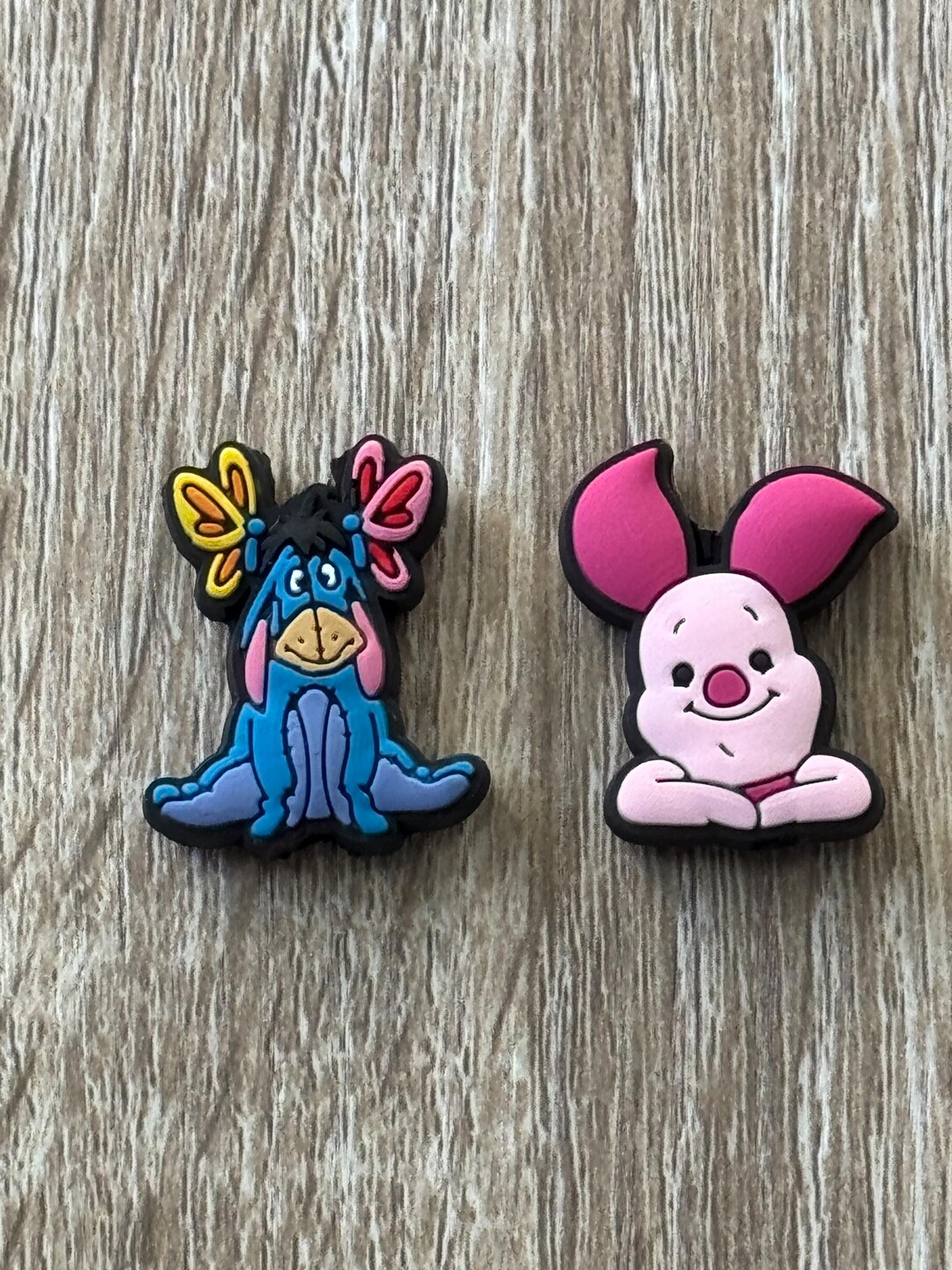 Cartoon Character Donkey and Piglet Silicone Stitch Stoppers, Needle ...