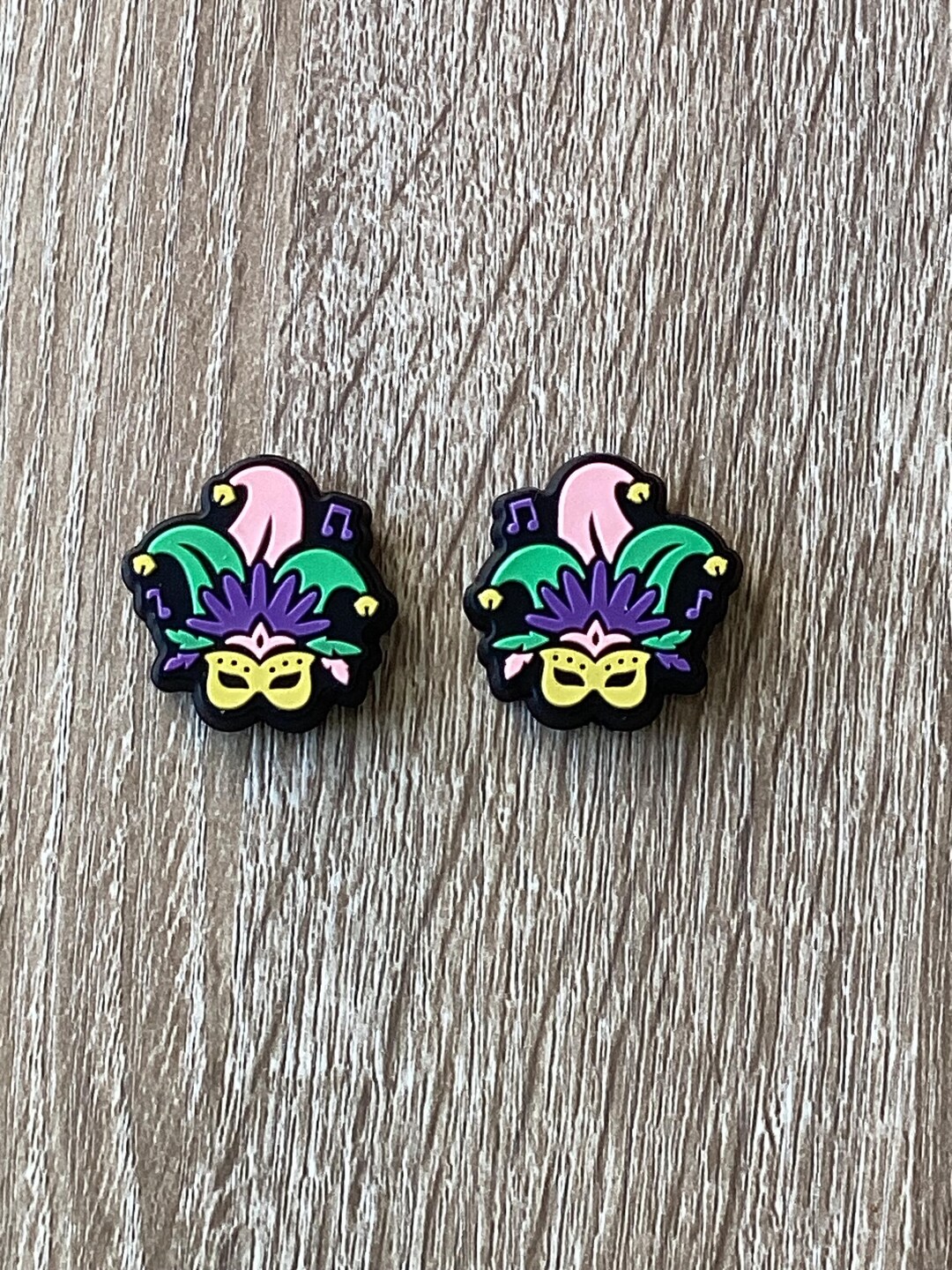 Mardi Gras Mask Stitch Stoppers, Point Protectors, Knitting Needle ...