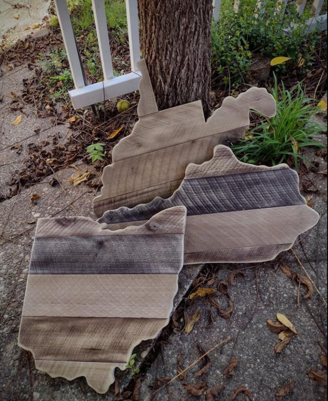 Wooden State Signs / Rustic Wooden State Cutouts / West - Etsy