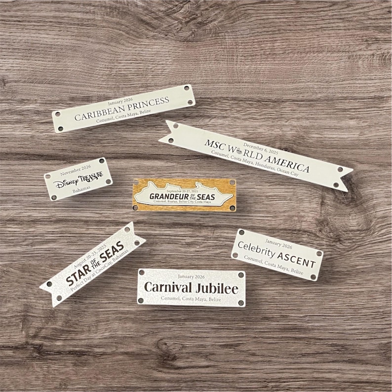Cruise Door Hanging Tag: Engraved Wood Cruise History Tracker Plaque - Etsy