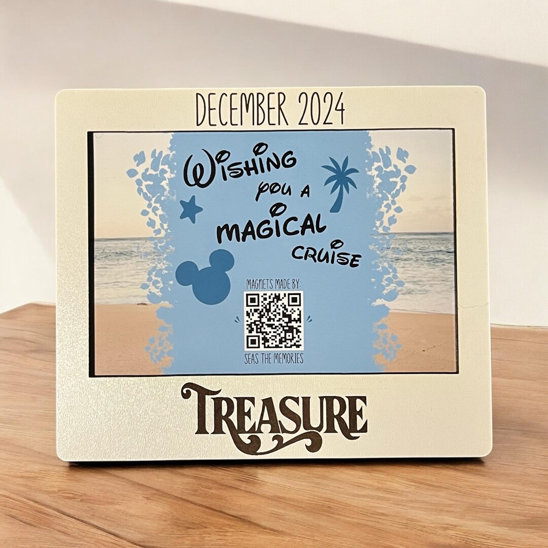 Personalized Cruise Photo Frame Magnet - Etsy