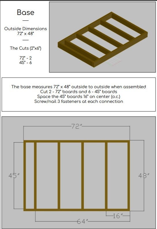 4'x6' Deer Stand - the 'hector' - PDF Digital Plans - Etsy Canada