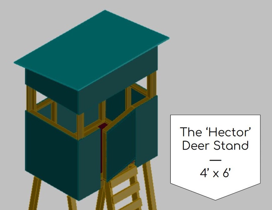 4'x6' Deer Stand - the 'hector' - PDF Digital Plans - Etsy