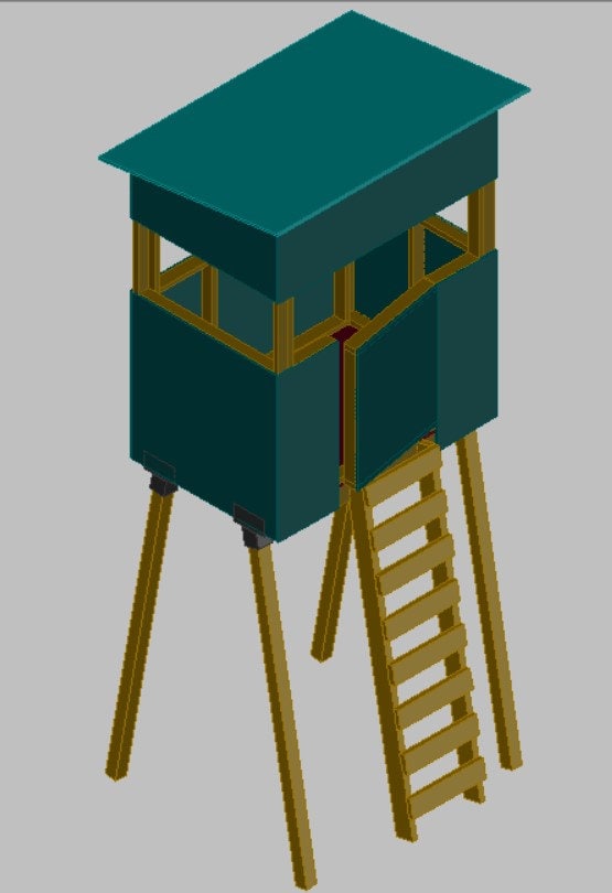 4'x6' Deer Stand - the 'hector' - PDF Digital Plans - Etsy