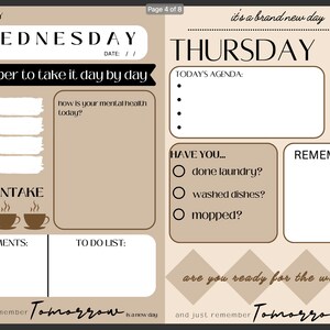 TODAY, A NEW DAY Weekly Planner Printable - Etsy