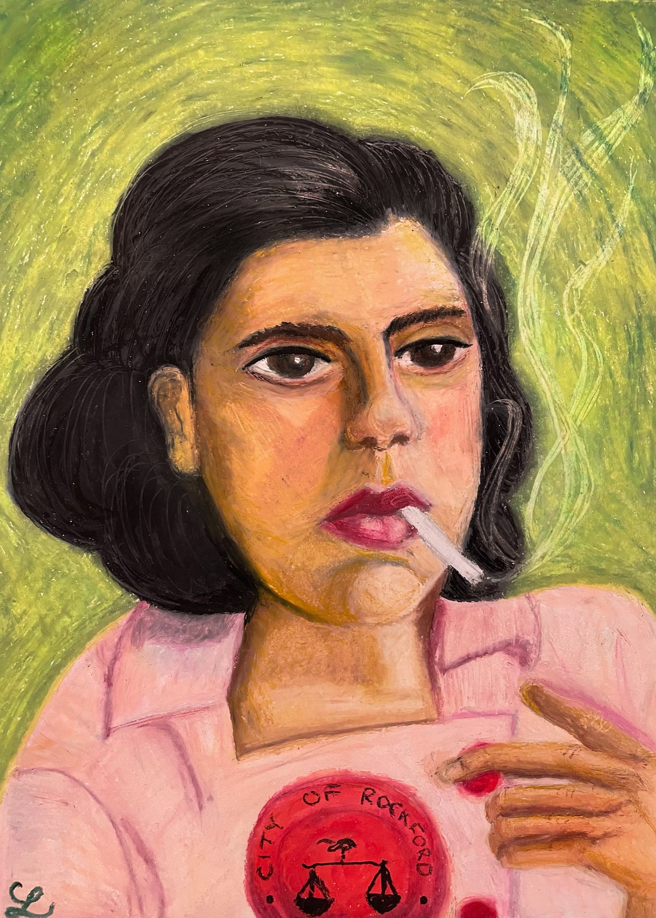 Lupe Garcia Oil Pastel Digital Print - Etsy