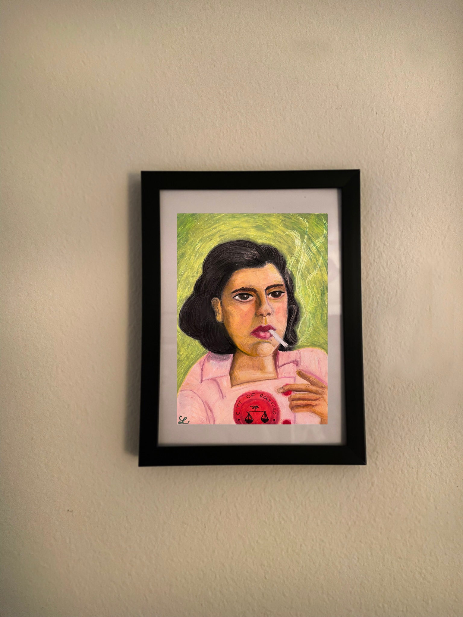 Lupe Garcia Oil Pastel Digital Print - Etsy