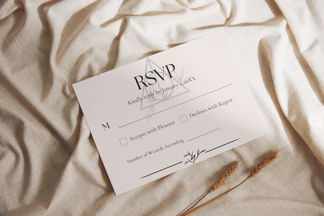Harry Potter RSVP Card - Etsy