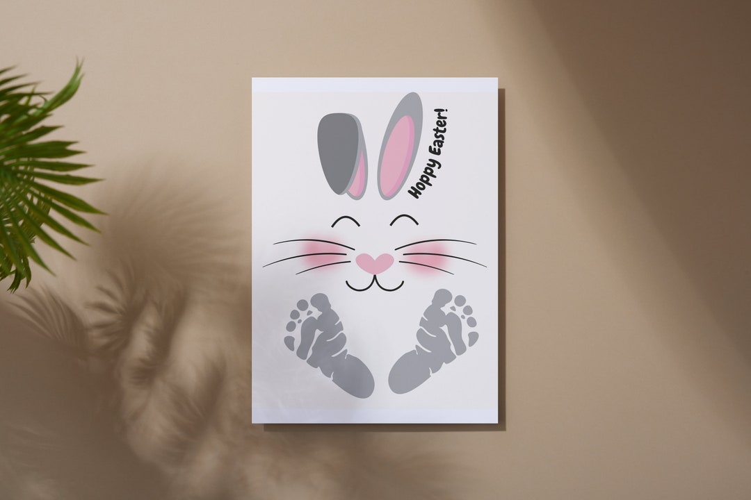 Easter Bunny Baby Feet Craft - Etsy