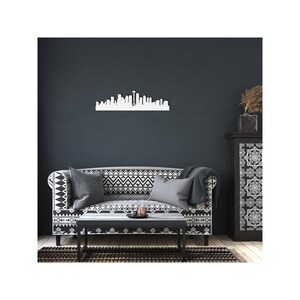 Seattle Metal Wall Art Decor, Skyline, Cityscape, Living Room Decor ...