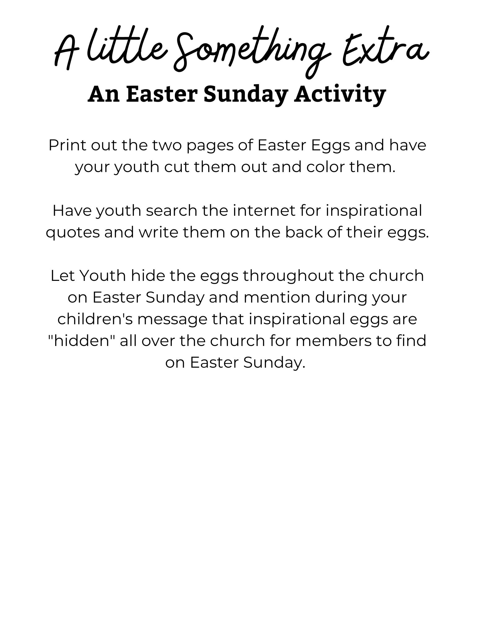 Easter Sunday Children's Message - Etsy