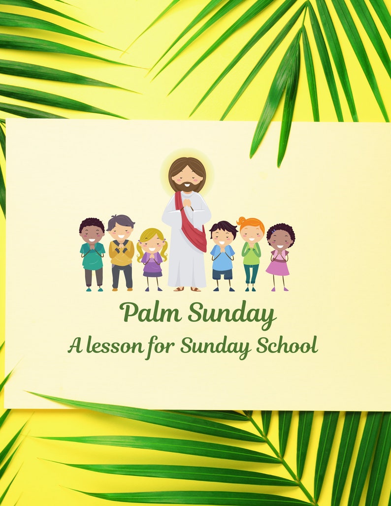 Palm Sunday Children's Sunday School Lesson - Etsy