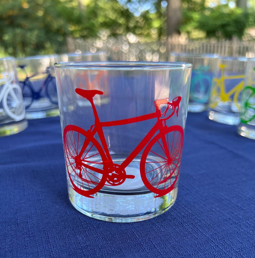 Bicycle Themed Glasses in 8 Colors - Etsy