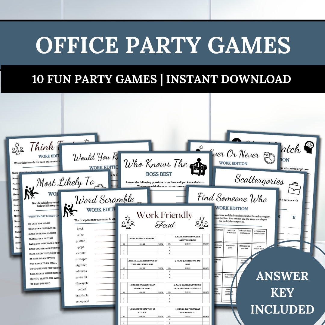 Office Party Gameswork Party Gamesstaff Party Gamesteam Meeting Games ...