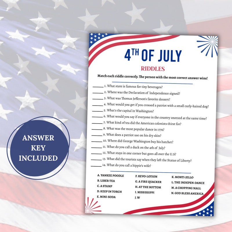 Patriotic Game - Etsy