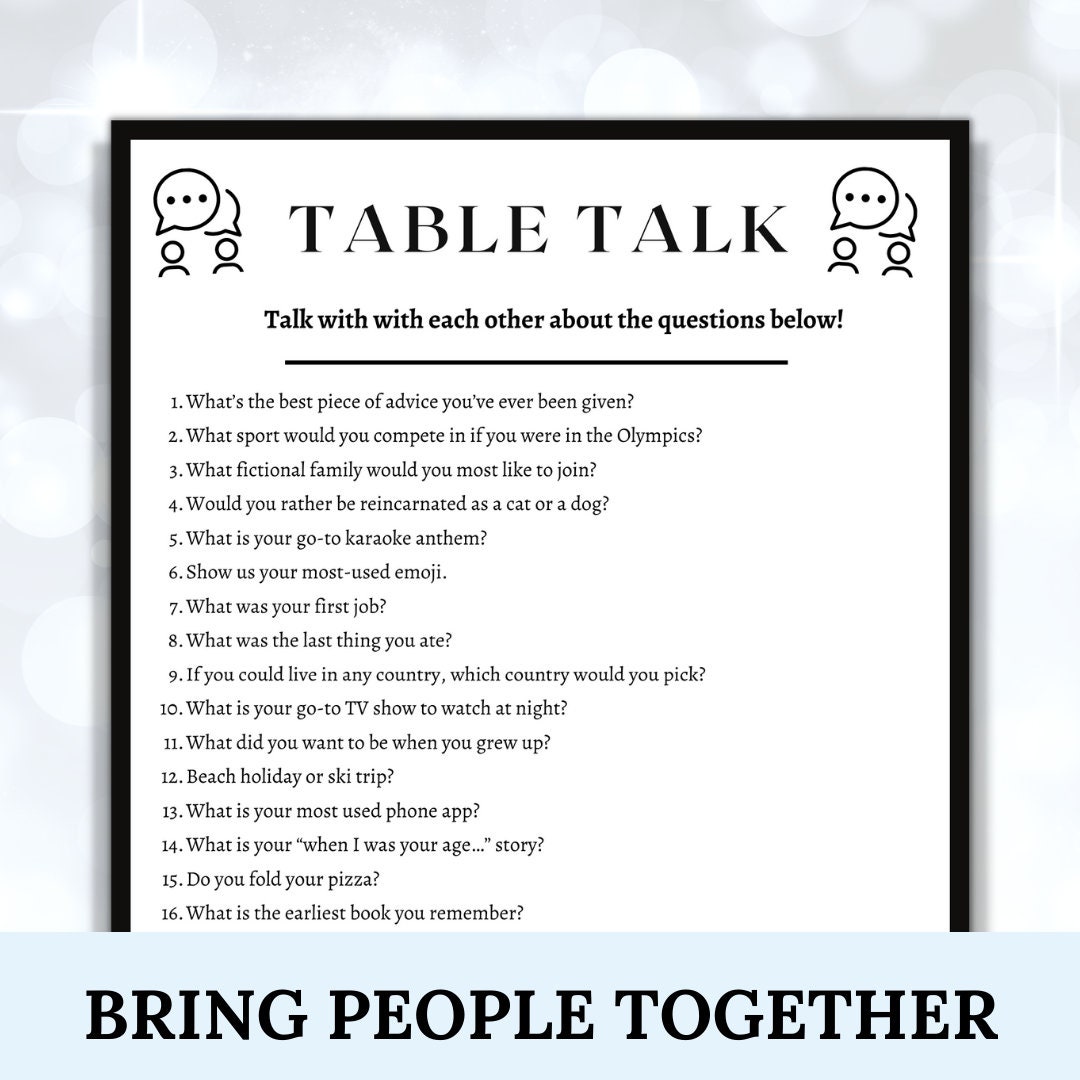 Icebreaker Gameicebreaker Questionsoffice Party Gamedinner Party ...