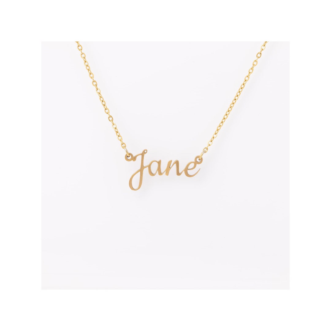 Custom Name Necklace for Women Personalized Jewelry Stainless Steel ...