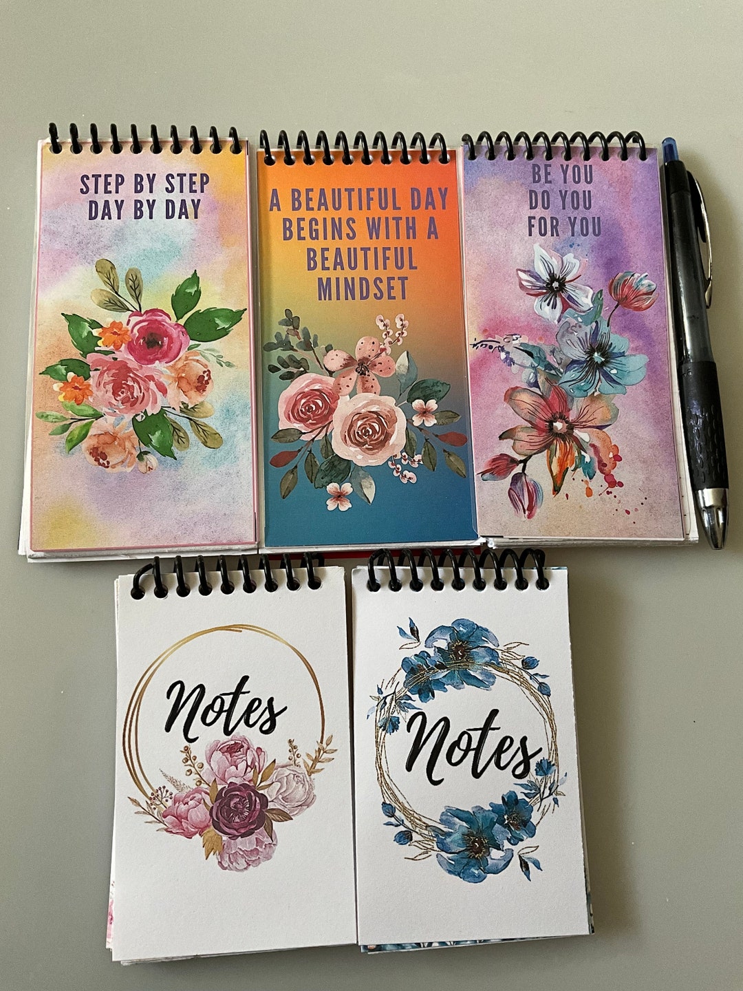 To Do List Top Spiral Notebook Set of 5 Notepad for Writing, 3x5.5 ...