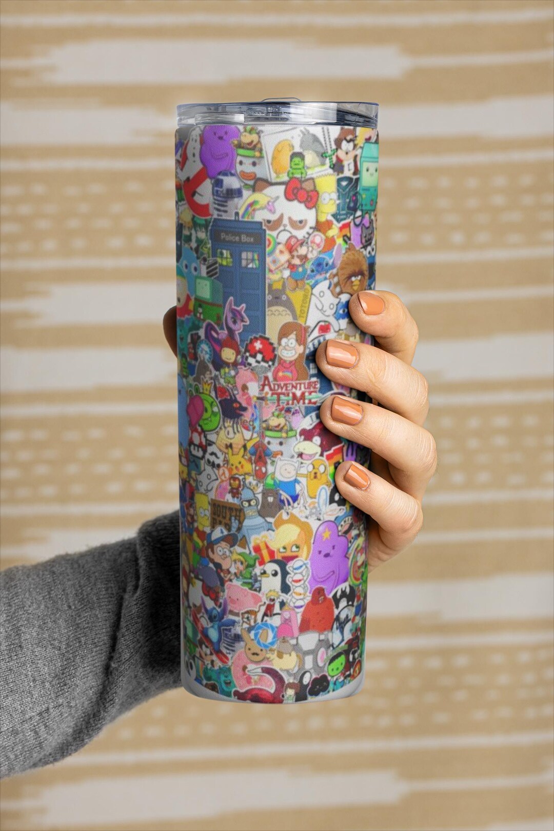 Gen Z Skinny Tumbler 20 Oz, 90s Cartoons Gift for Brothers, Stainless ...