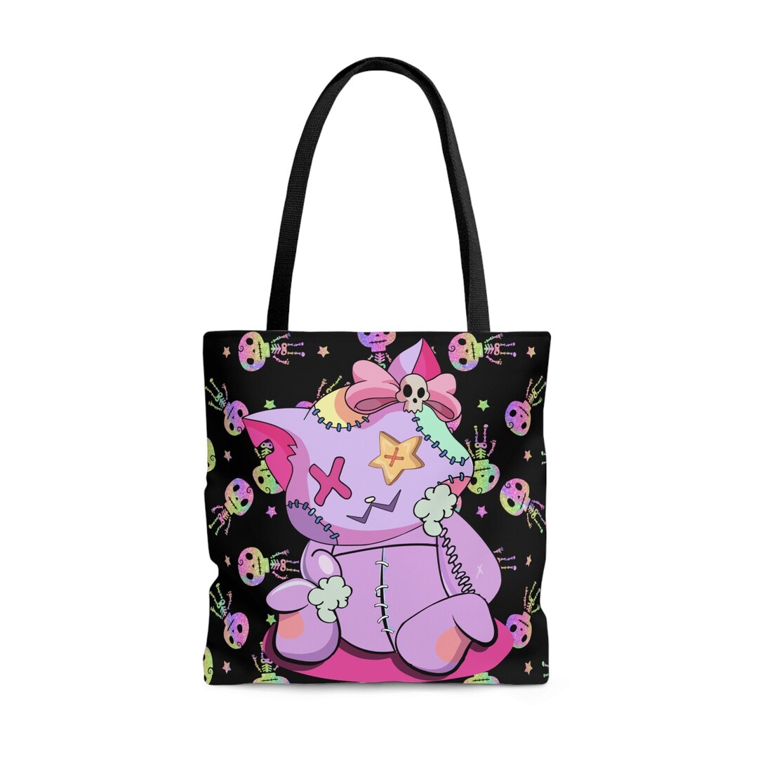 Pastel Goth Tote Bag for Women Halloween Tote Bag Aesthetic Gift for ...