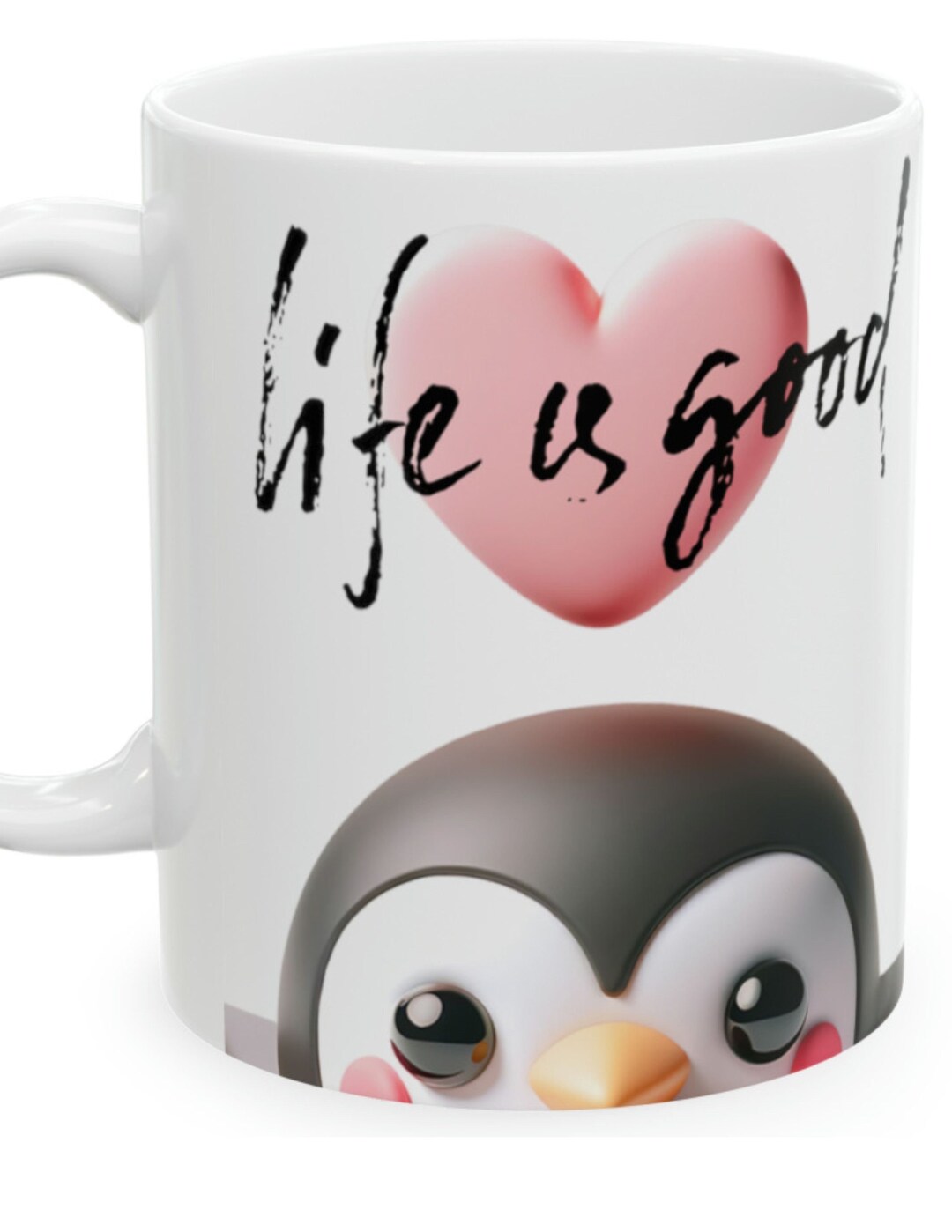 Penguin Coffee Mug, Motivational Ceramic Mug With Handle 11 Oz ...