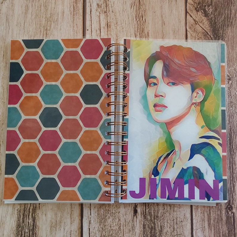 Kpop Spiral Notebook Pack of 3 Korea Stationery Set Matching Bookmarks ...