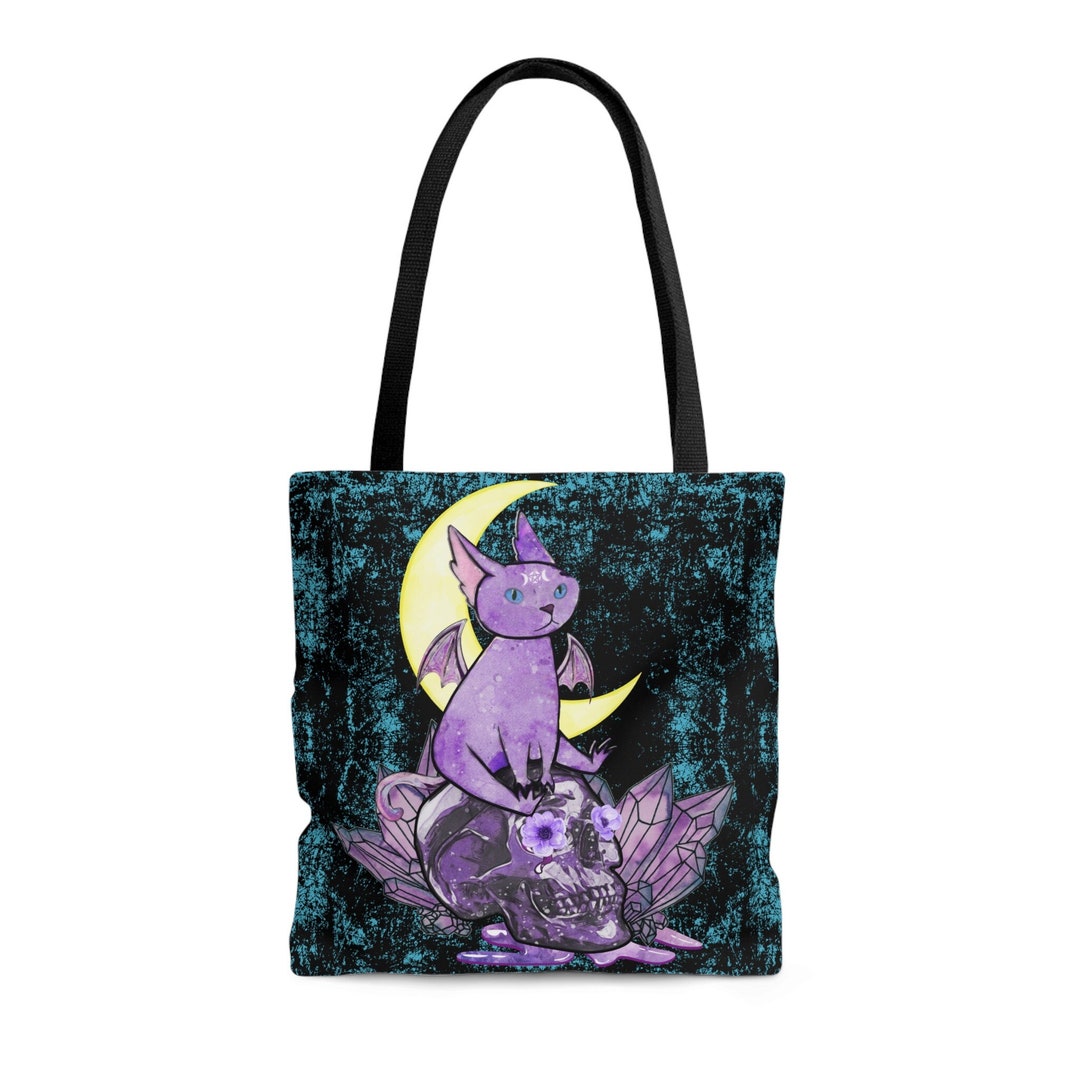 Pastel Goth Tote Bag for Women Skull Tote Bag Halloween Gift - Etsy