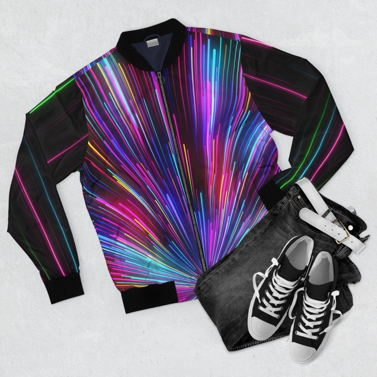 80s Jacket,Vintage Bomber Jacket Men,Aesthetic Fleece Jacket sold by ...