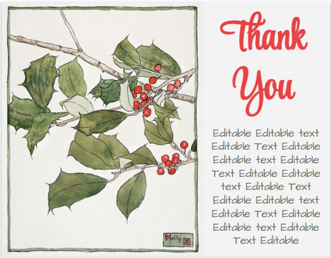 Christmas Thank You Notes (for Students From Teacher) Editable ...