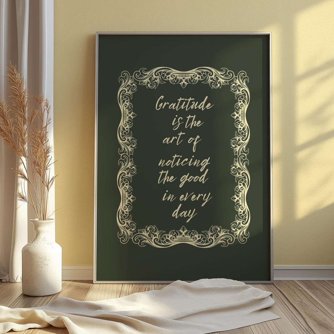Gratitude Sage Print | Gratitude Wall Art | Gratitude Poster ...