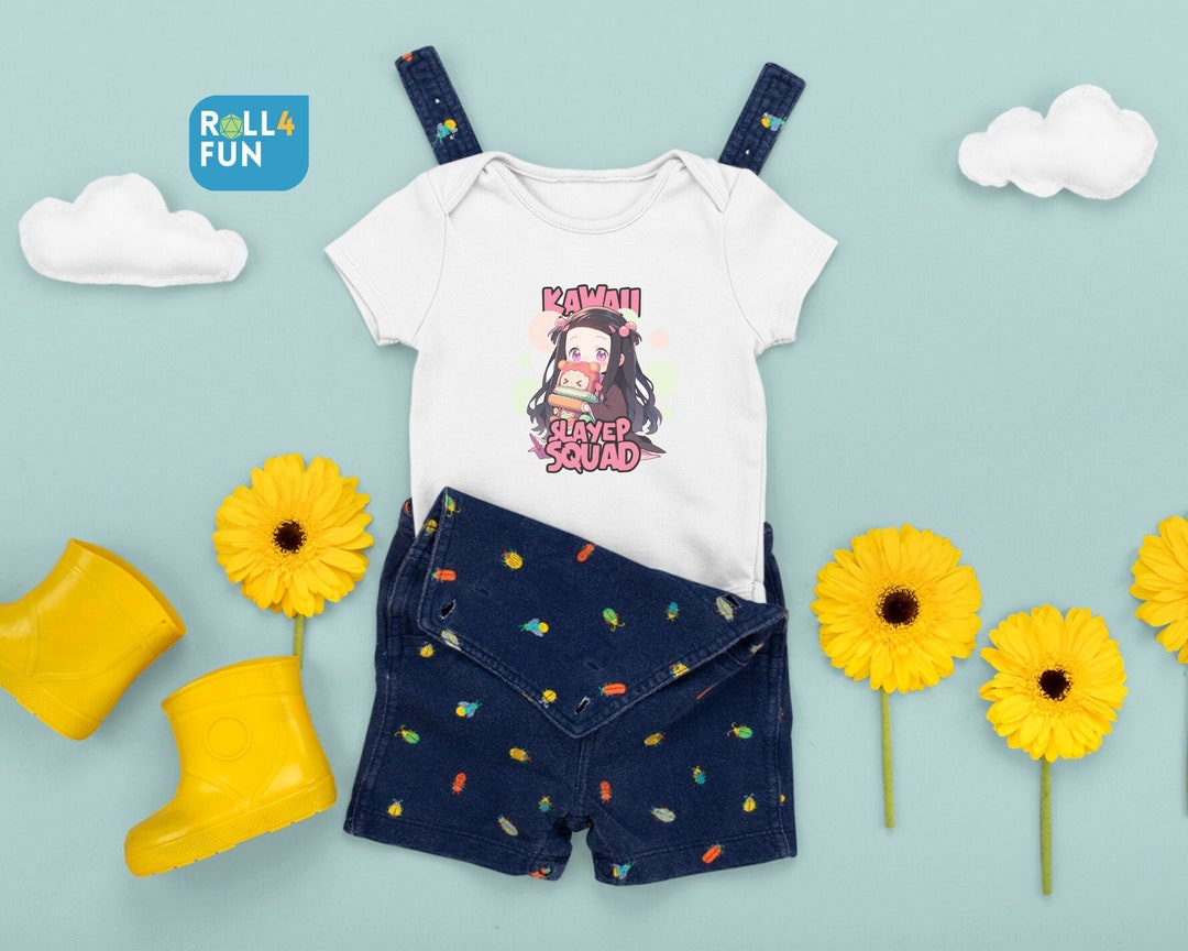 Nezuko Anime Baby Bodysuit Kawaii Slayer Squad Demon Slayer Inspired ...