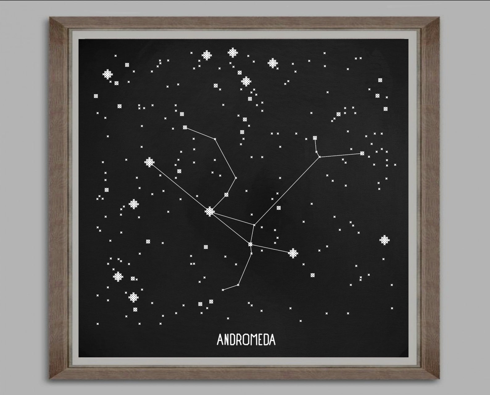 Andromeda Constellation Cross Stitch Pattern, Beginner Needlepoint ...