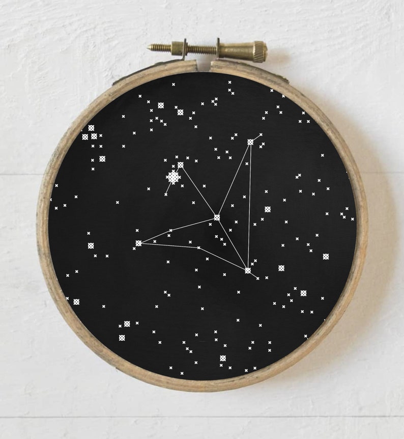Aquila Constellation, Cross Stitch Pattern, Beginner Needlepoint Chart ...