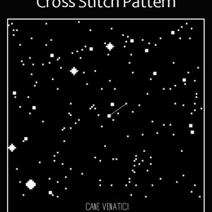Canes Venatici Constellation, Cross Stitch Pattern, Beginner ...