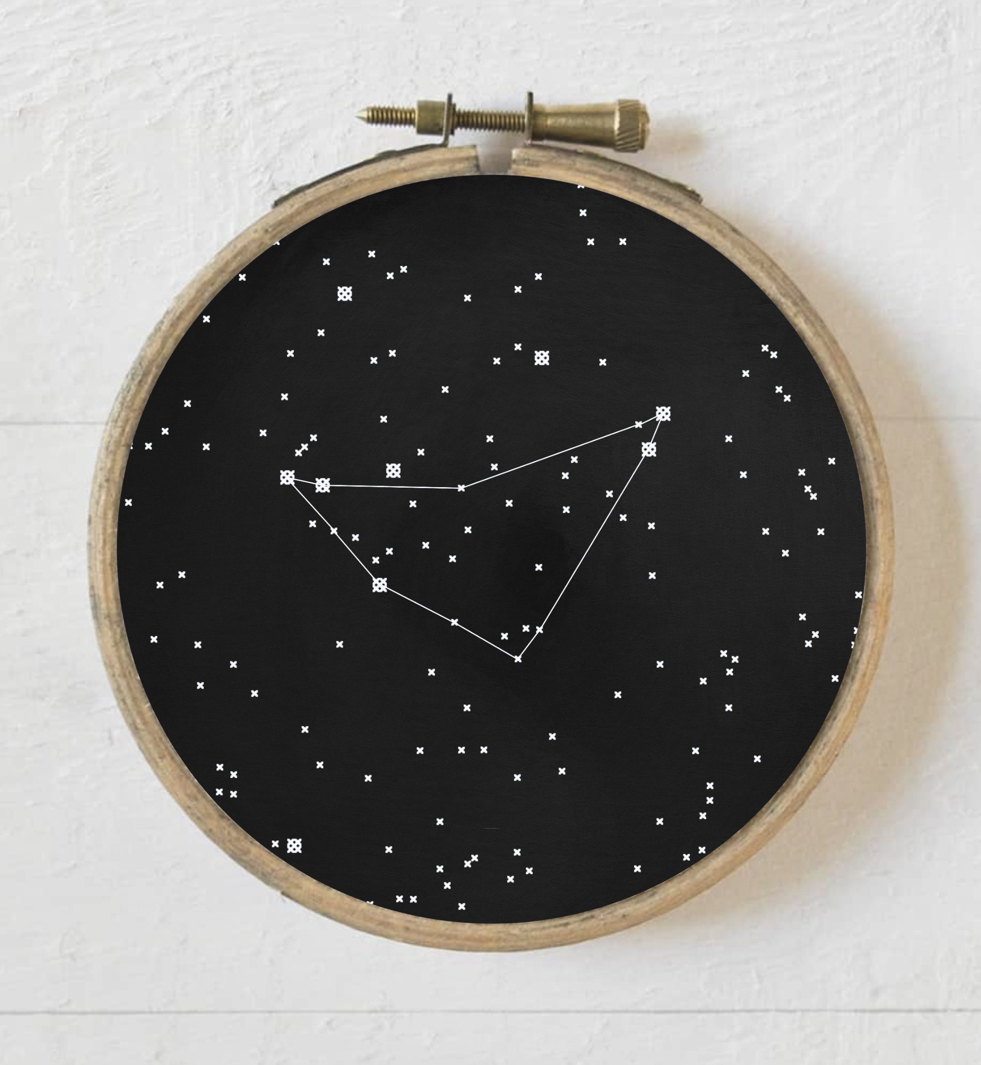 Capricornus Constellation, Cross Stitch Pattern, Beginner Needlepoint Chart, Easy Embroidery ...