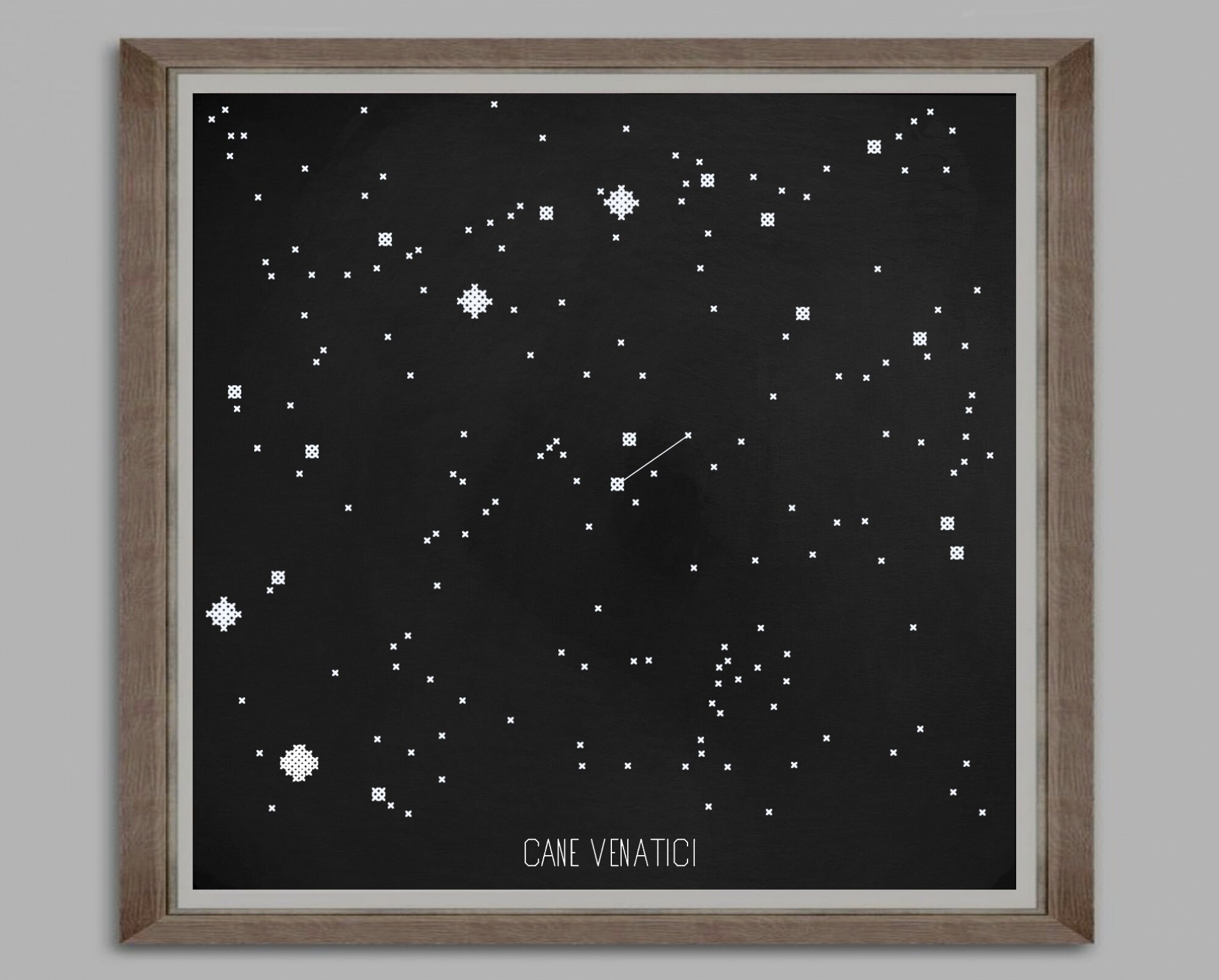 Canes Venatici Constellation, Cross Stitch Pattern, Beginner ...