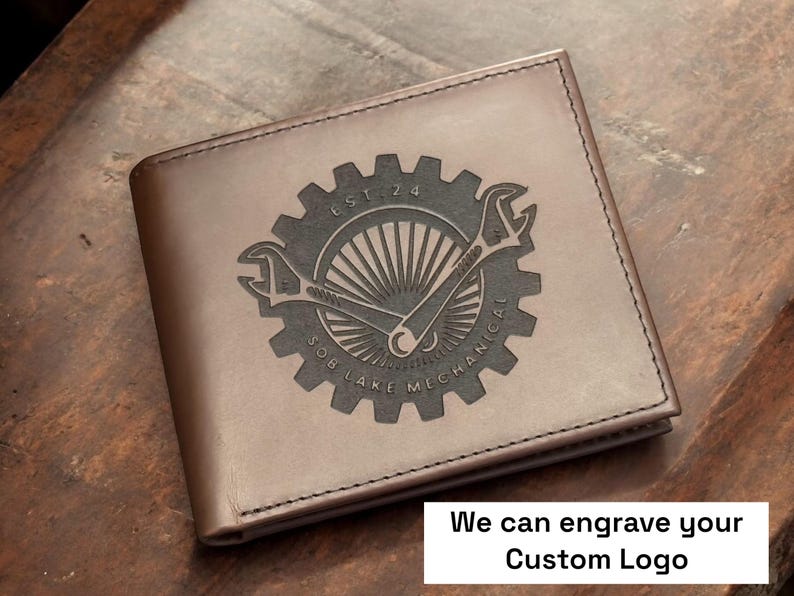 Valentines Gift for Boyfriend, Personalized Leather Bifold Wallet ...