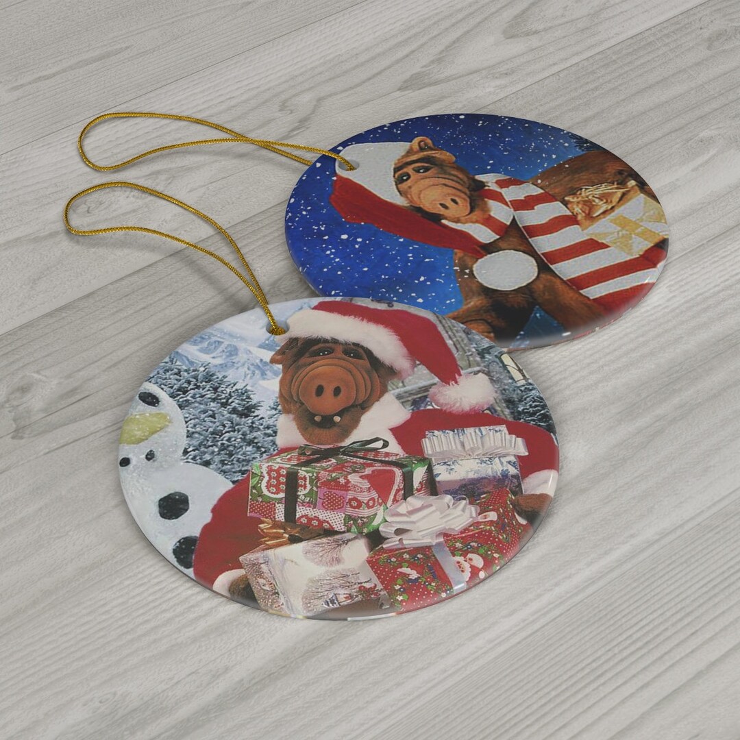 ALF Christmas Double Sided Ceramic Ornament - Etsy