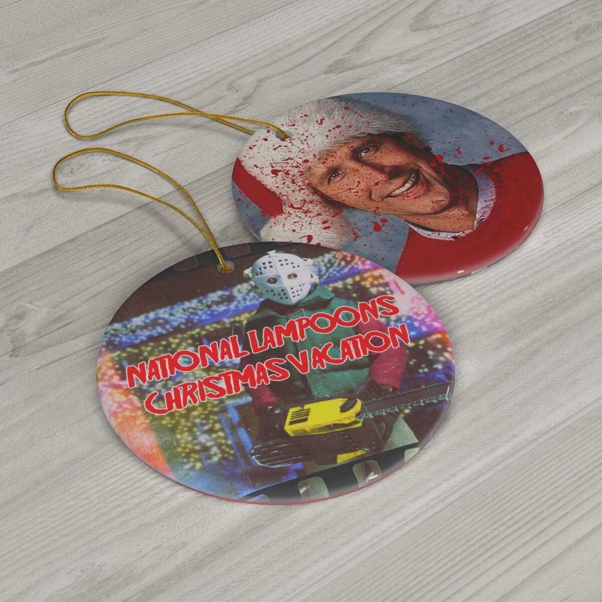 National Lampoon's Christmas Vacation Double Sided Ceramic Ornament - Etsy