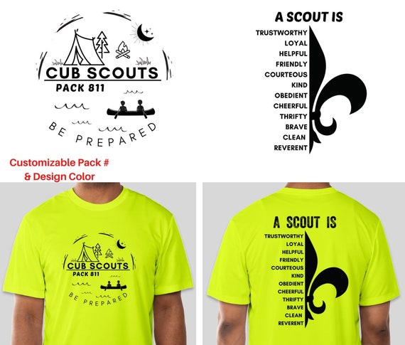 Cub Scout Pack SVG Shirt Design 1 Aangepast / Pack Nummer - Etsy Nederland