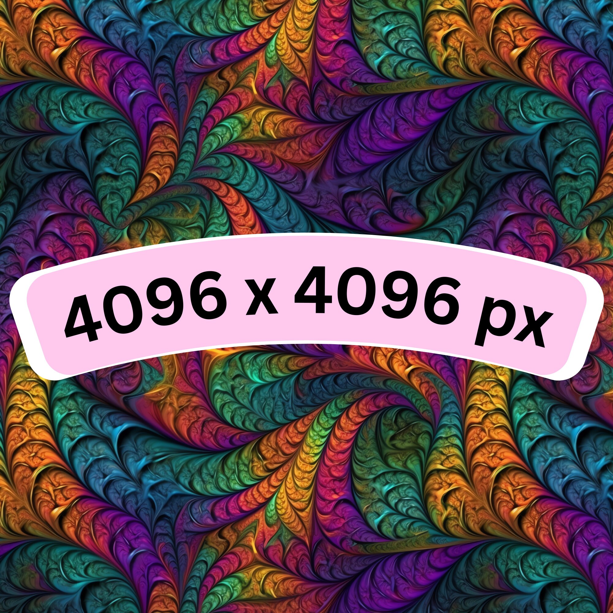 Digital Paper Fractals Scrapbook Set 12 Tiling Digital Papers Printable ...