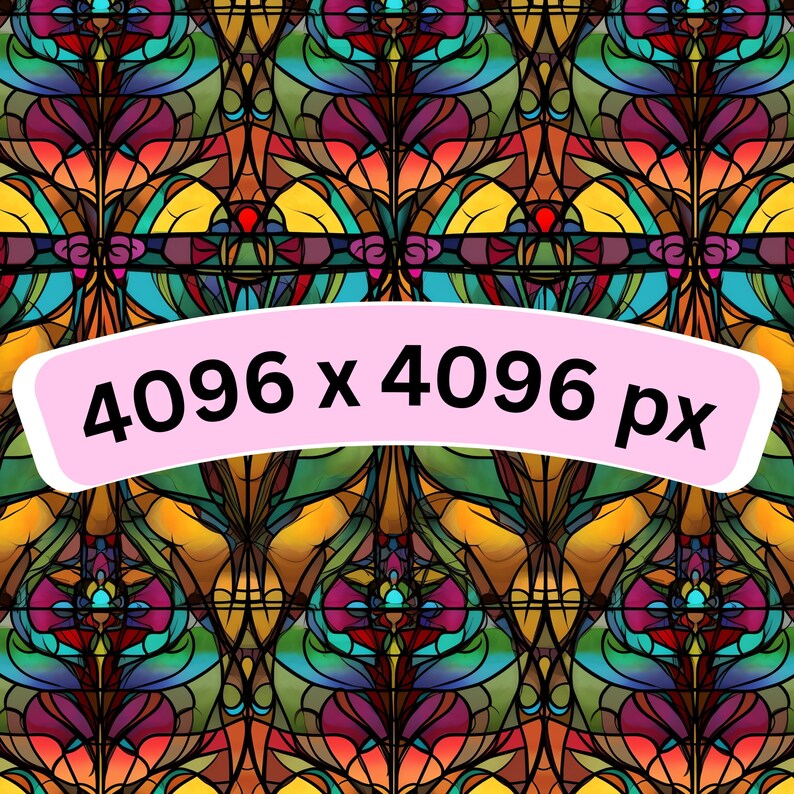 Digital Paper | Stained Glass - Scrapbook Set (12 Tiling Digital Papers ...