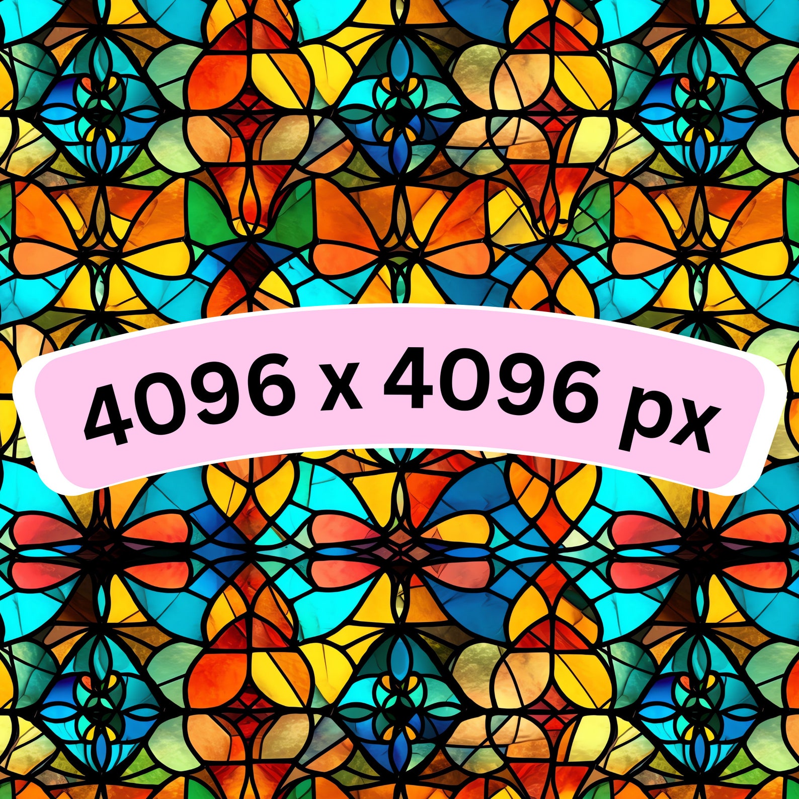 Digital Paper | Stained Glass - Scrapbook Set (12 Tiling Digital Papers ...