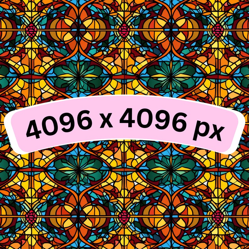 Digital Paper | Stained Glass - Scrapbook Set (12 Tiling Digital Papers ...