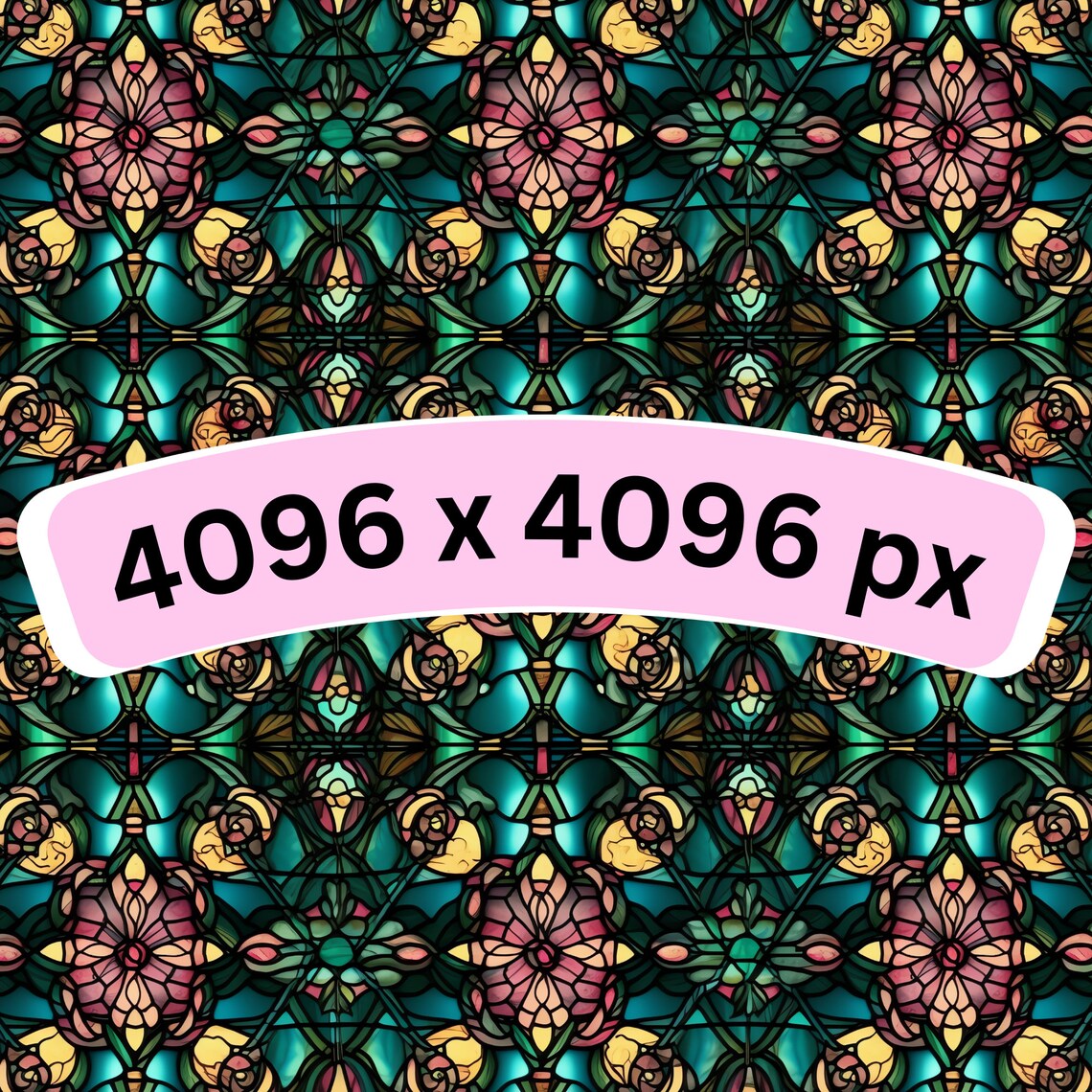 Digital Paper | Stained Glass - Scrapbook Set (12 Tiling Digital Papers ...