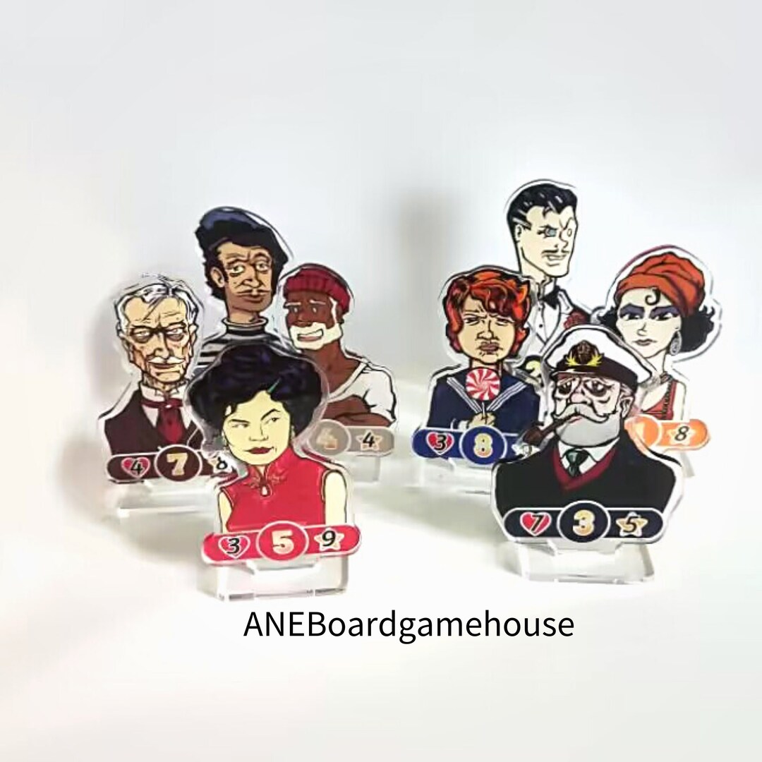 Boardgame Lifeboat Acrylic Character Standing Card -UNOFFICIAL PRODUC ...