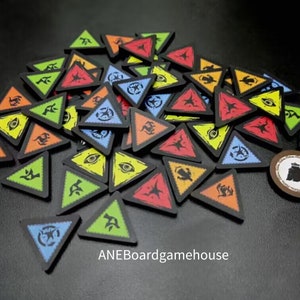 Boardgame ATO Tokens, ATO Acrylic Indicator Tokens, Aeon Trespass ...